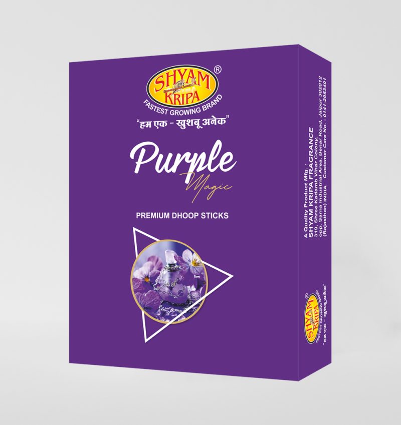 Dry Sticks Purple Magic – Shyam Kripa Incense