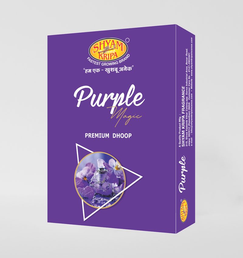 Premium Dhoop Purple Magic – Shyam Kripa Incense