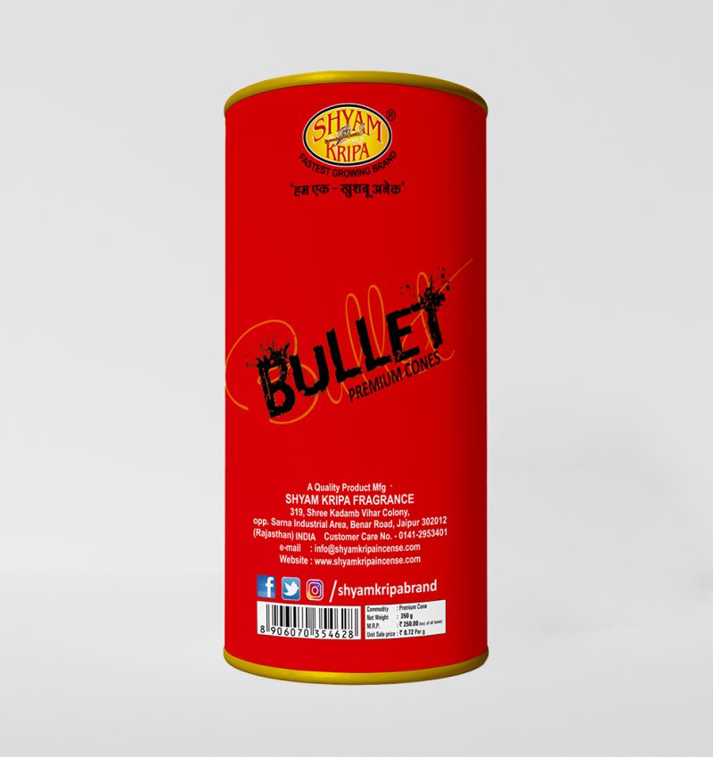 Dry Cone Jar Bullet 350 gms – Shyam Kripa Incense